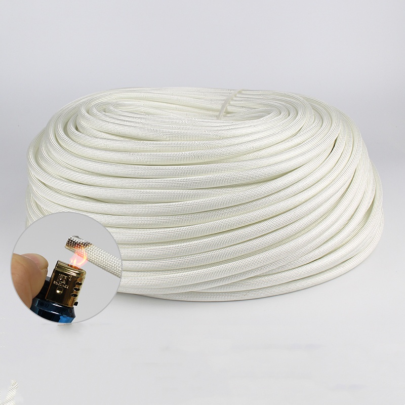 One Roll 600Deg High Temperature Braided Soft Chemical Fiber Tubing ...