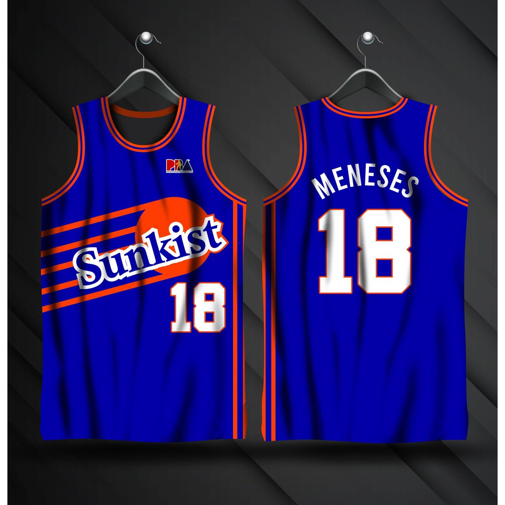 PBA RETRO JERSEY SUNKIST VERGEL MENESES #18 BASKETBALL JERSEY Complete ...