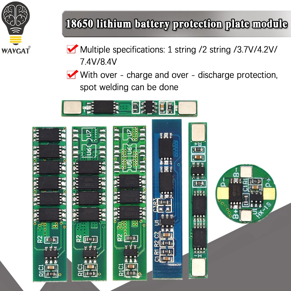 1S 2S li-ion BMS PCM battery protection board 2.5A 5A 10A 15A pcm for ...