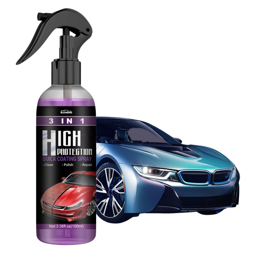 3 In 1 Car Ceramic Coating Spray 30ml/100ml Auto Nano Ceramic Coating Polishing Spraying Wax Car ...