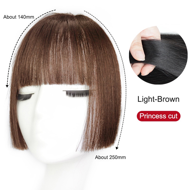 Princess Cut Bangs Cosplay Cute Realistic Hairstyle Triple Cut Aligned ...