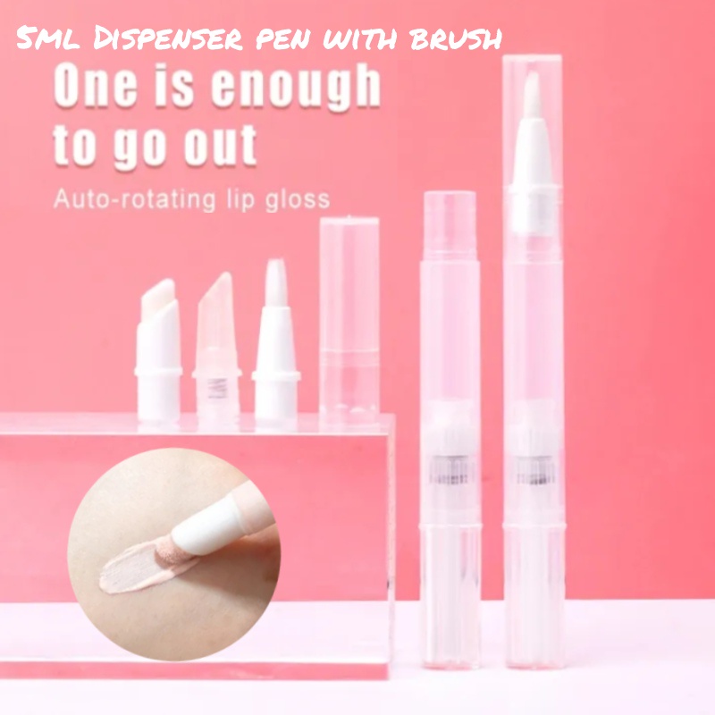 5ML Liquid Foundation Dispenser Pen with Brush Silicone Brush Head ...