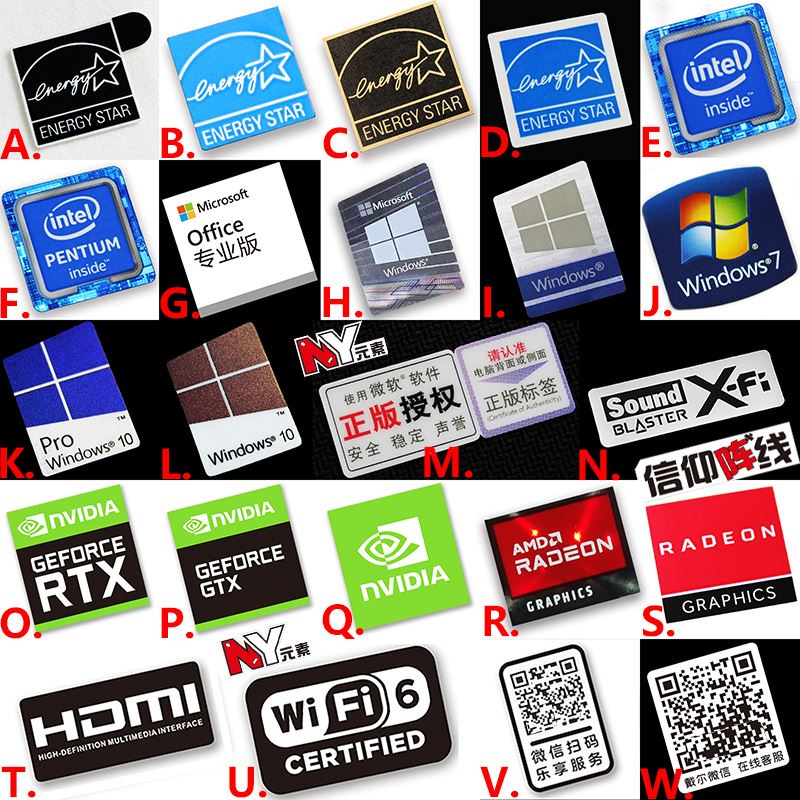 [Digital Sticker] Original ENERGY STAR Computer Sticker Notebook ...