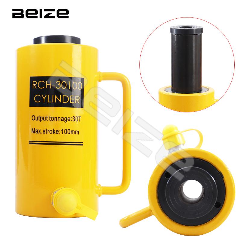 30 Ton 100mm Hydraulic Hollow Plunger Jack,hollow Plunger Ram,hydraulic ...