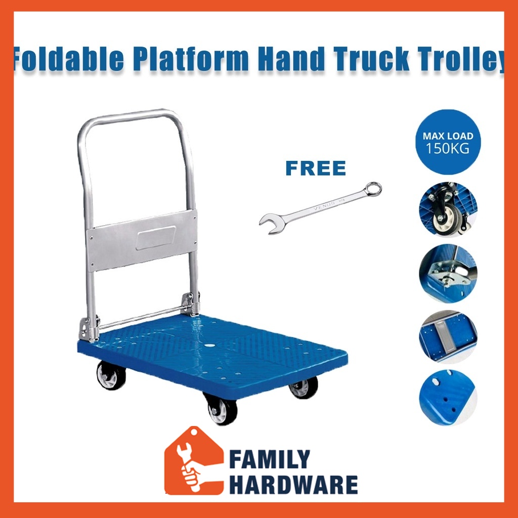 High Quality Heavy Duty BLUE HAND TRUCK Blue Hand Truck Trolley 150KG ...