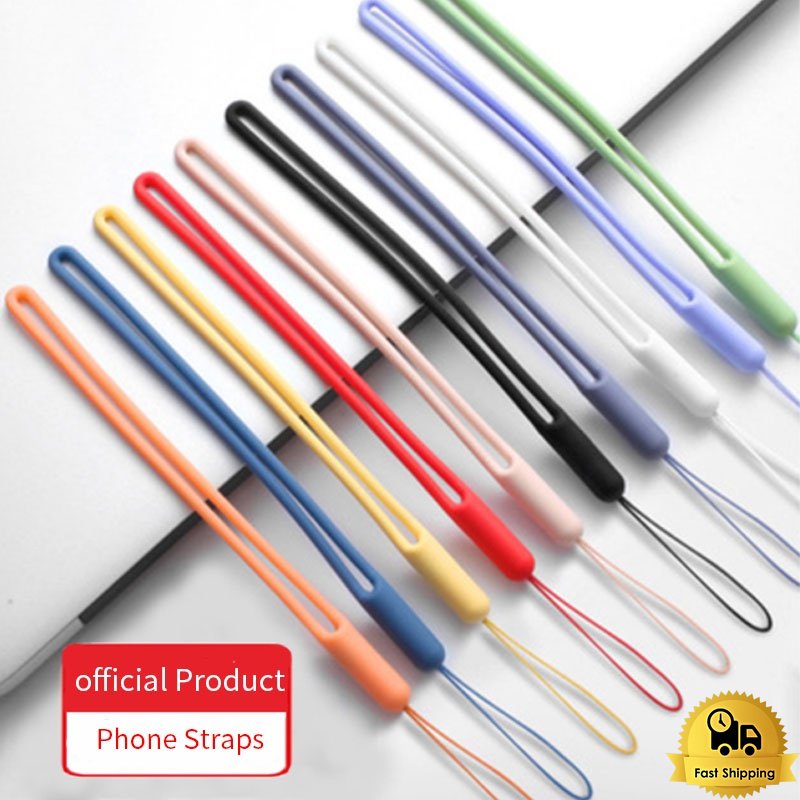 Wrist Straps Hand Lanyard Silicone Lanyard Strip Phone Camera Keys Cord ...