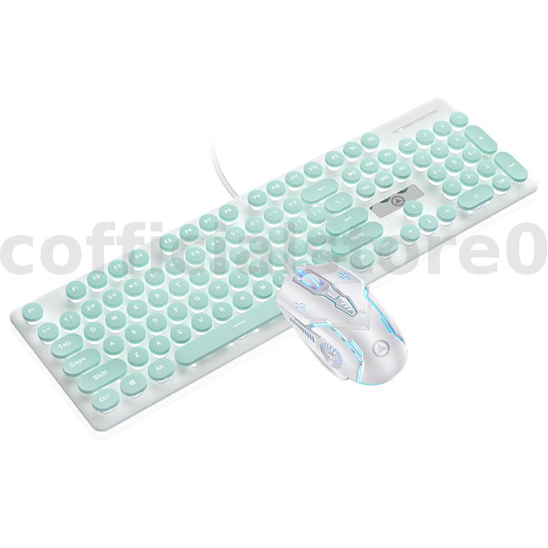 V8 Gaming Keyboard Punk mechanical style Manipulator RGB luminous ...