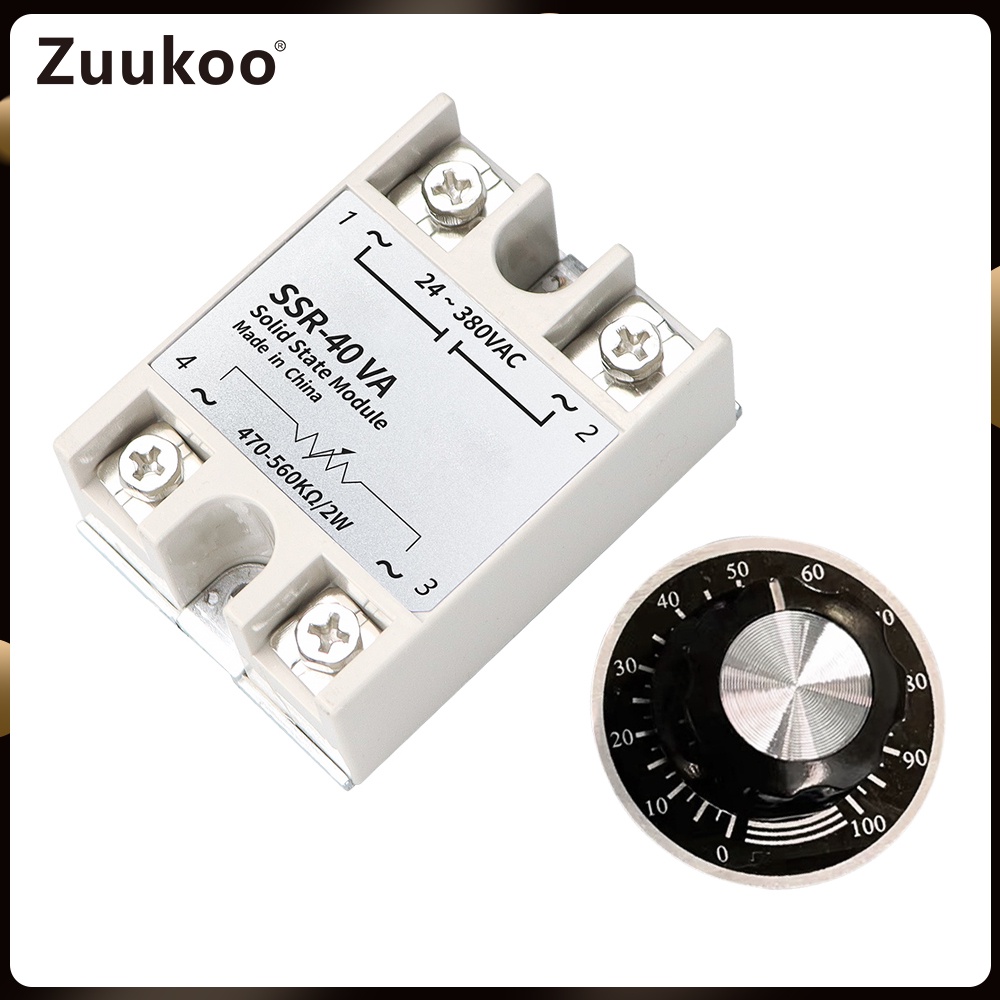 10A~100A Single-phase Voltage Regulated Solid State Relay With Knob ...