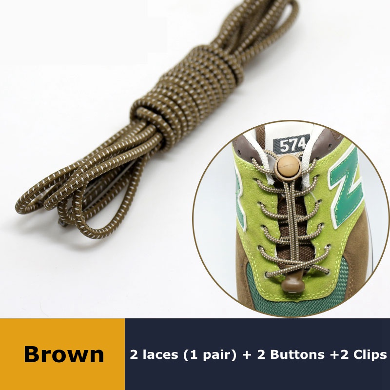 1 Pair 23 Colors Sneaker Shoelaces Elastic No Tie Shoe Laces Stretching ...