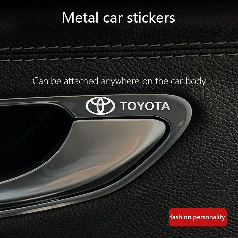 Metal car sticker badge decoration high-end distinguished for Toyota ...