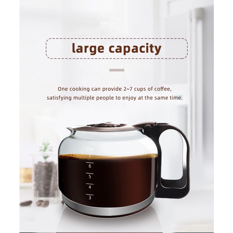 Lahome Americao Drip Coffee Maker Electric Coffee Machine Espresso ...