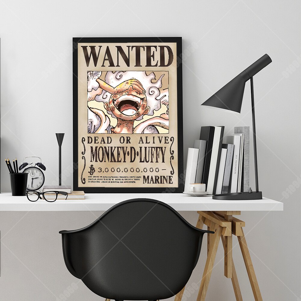 Japanese Anime Poster One Piece Luffy Picture Dedroom HD Canvas ...