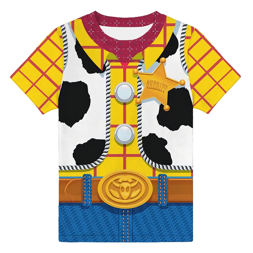 Summer Kids Toy Story Woody Cosplay Pattern 3D printing T-shirt Fashion ...
