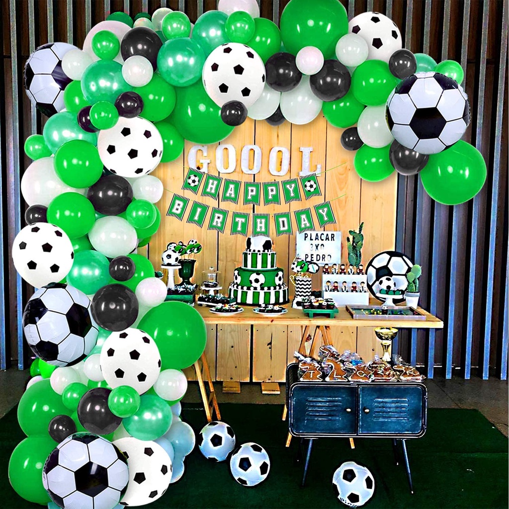 89pcs/1set Football Soccer Latex Balloons World Cup Theme Balloon ...