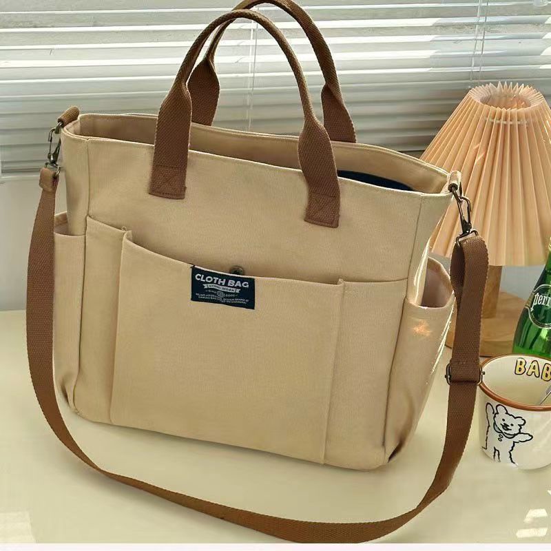 Bags Women Students Multi Pockets Large Capacity Single Shoulder Bag ...