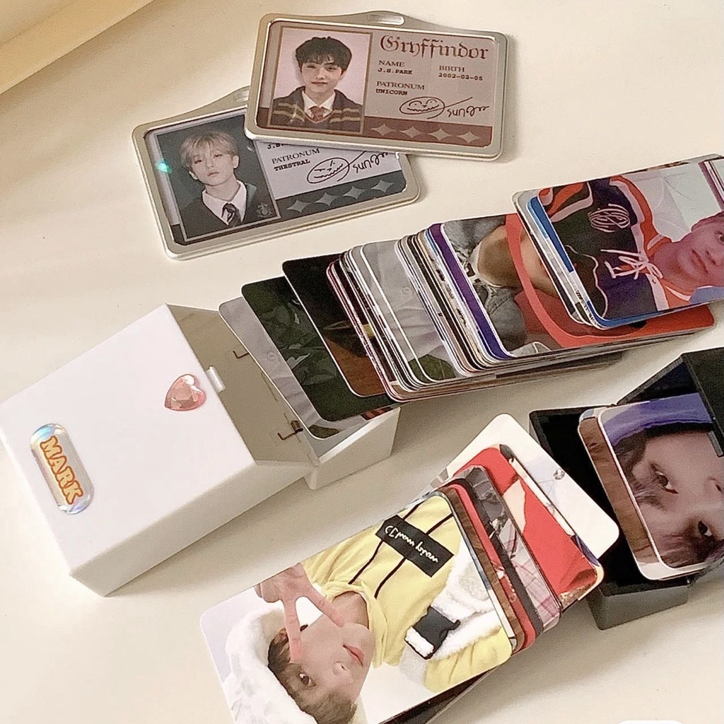 Card Film Storage Box Ins Solid Color Small Card Storage Box DIY Press ...