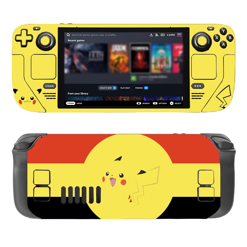 Pokemon Steam Deck Skin Decal Stickers Protector Skins Pokemon Pikachu ...