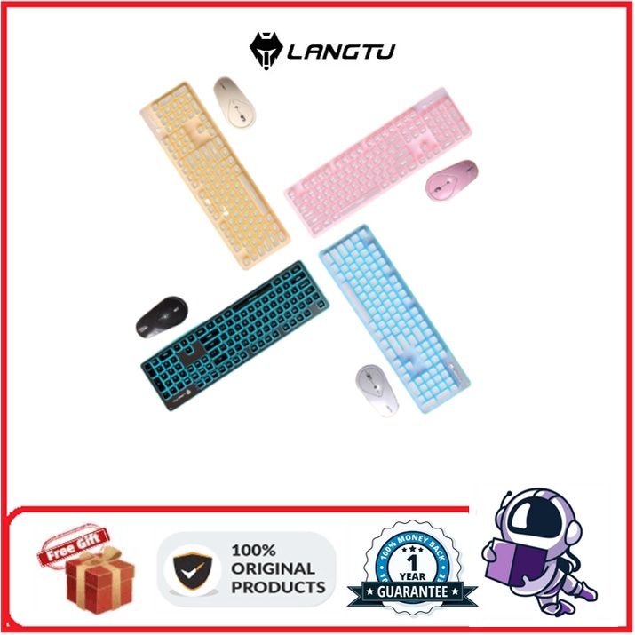 langtu-LT600 Mechanical feel wireless keyboard and mouse suit laptop ...