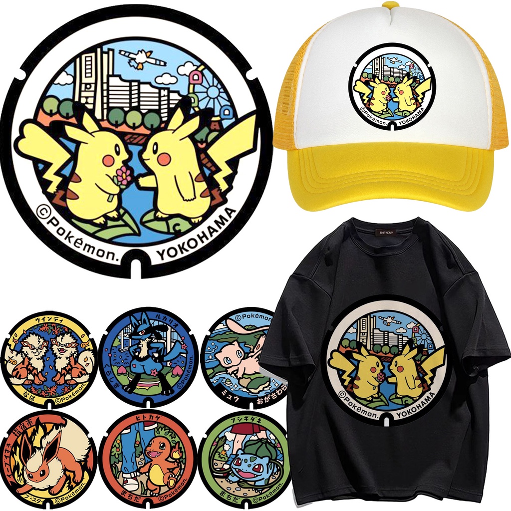 Anime Pokemon Patches for Clothing Heat Transfer Patch Clothes T-shirt ...