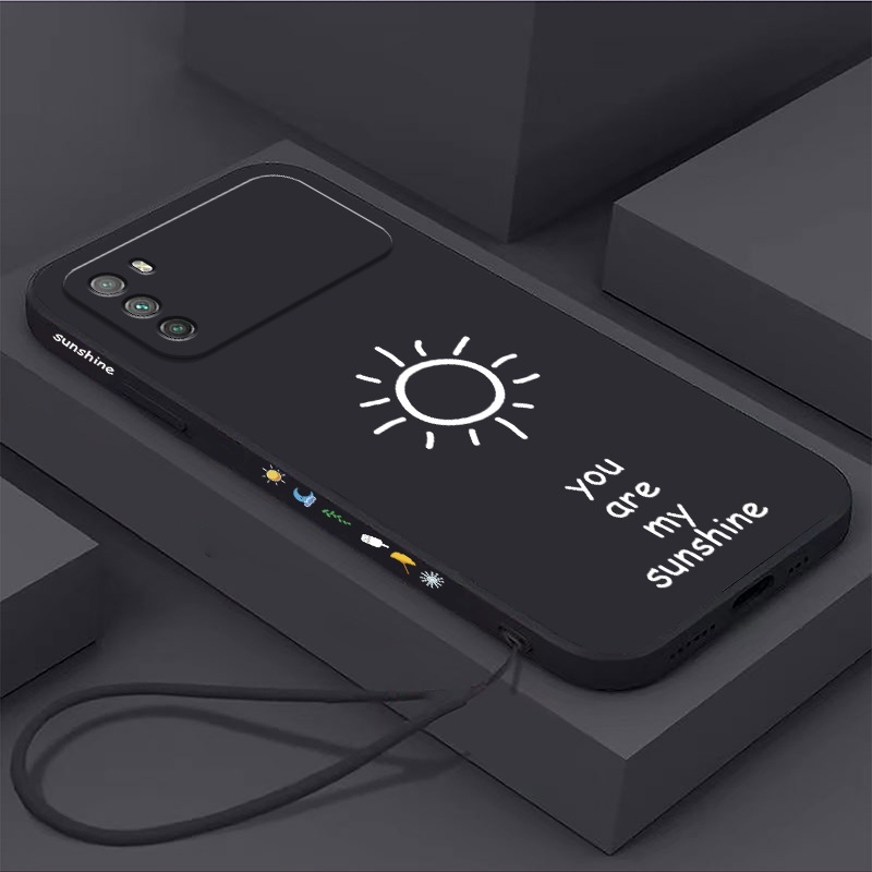 Casing POCO M3 POCO M4 5G POCO M5 4G phone case simple little sun Soft ...