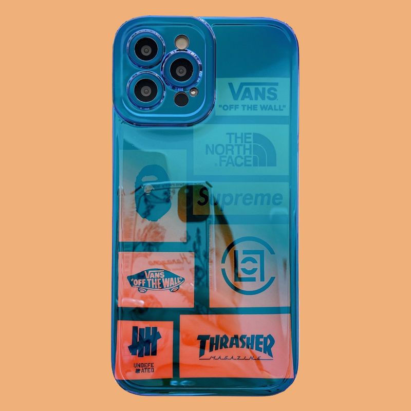 Straight Blue Light Fashion Brand Label Collection Phone Case For ...