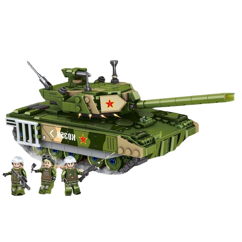 Mytopshop 642PCS MOC WW2 Pull Back T14 Armata Main Battle Tank Figure ...