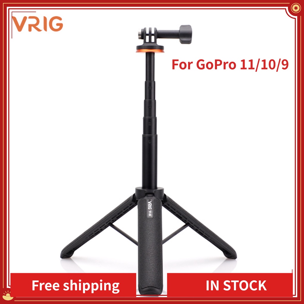 UURIG VRIG TP-08 Sports Camera Selfie Stick Tripod Stand 51cm Aluminum ...