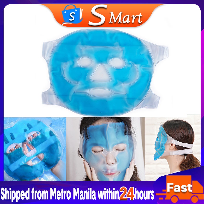 【In Stock】Cooling Ice Gel Face Mask Fatigue Relief Relaxing Full Face ...