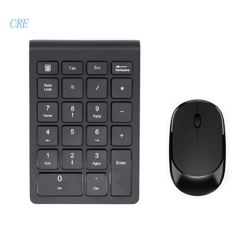 CRE Small-size 2.4G Wireless Numeric Keypad Numpad and Mouse 22-Key ...