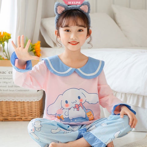 Sanrio Cinnamoroll Girls Pajamas Suits Costumes Autumn Spring Children ...