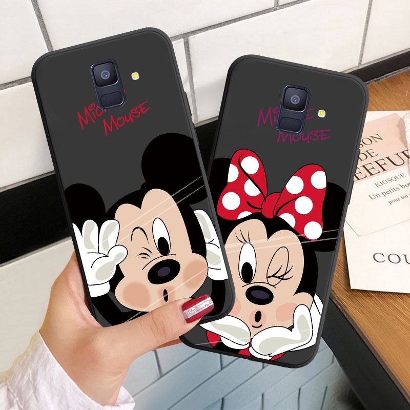 Casing For Samsung Galaxy A6 A6+ A8 A8+ Plus A7 A9 2018 Soft Silicoen Phone Case Cover Mickey ...