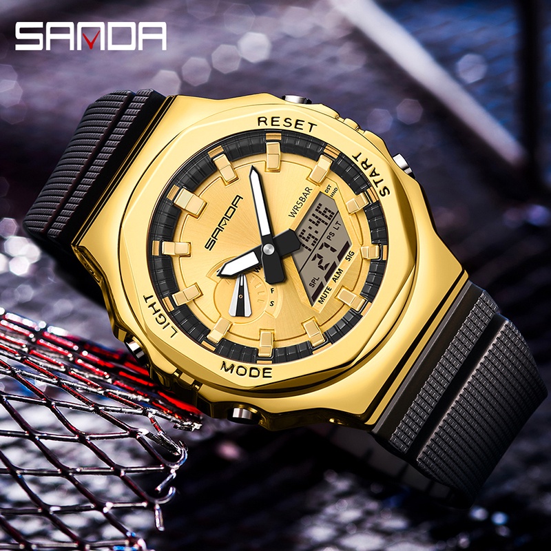 Sanda Men's Watch Luminous Multi-function Metal Luxury Fashion Men's ...