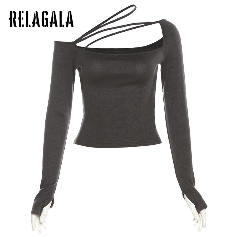 Relagala Womens 2023 Fashion Solid Slim Fit Square Neck Sexy Long