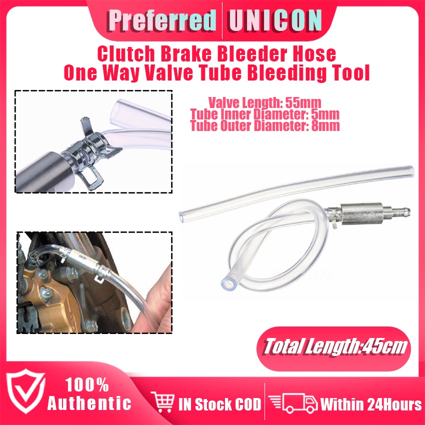 Brake Bleeding Kit Hydraulic Clutch Brake Bleeder Hose Kit with One Way ...
