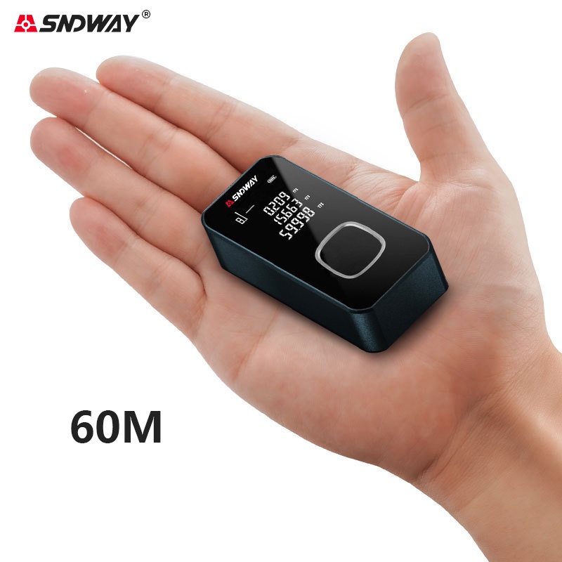 SNDWAY Mini Laser Distance Meter 40M 50M 60M 100M IN FT M Tape Measure ...