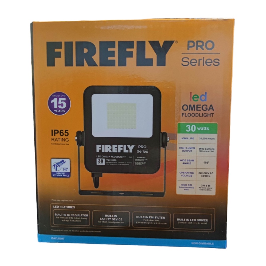 Firefly 30W LED Floodlight 220V Daylight 6500K Omega Series - FFL3030DL ...