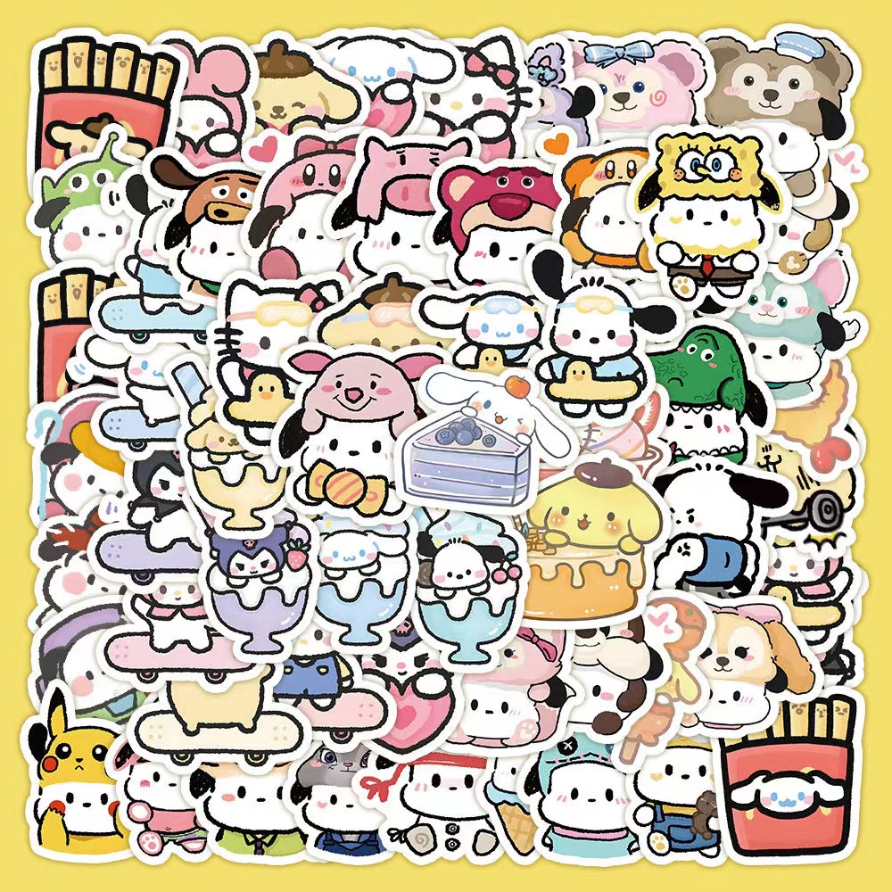 【50\100pcs】Q Version Sanrio Stickers Cute Cartoon Sticker Laptop Phone ... 【50\100pcs】Q Version Sanrio Stickers Cute Cartoon Sticker Laptop Phone ...