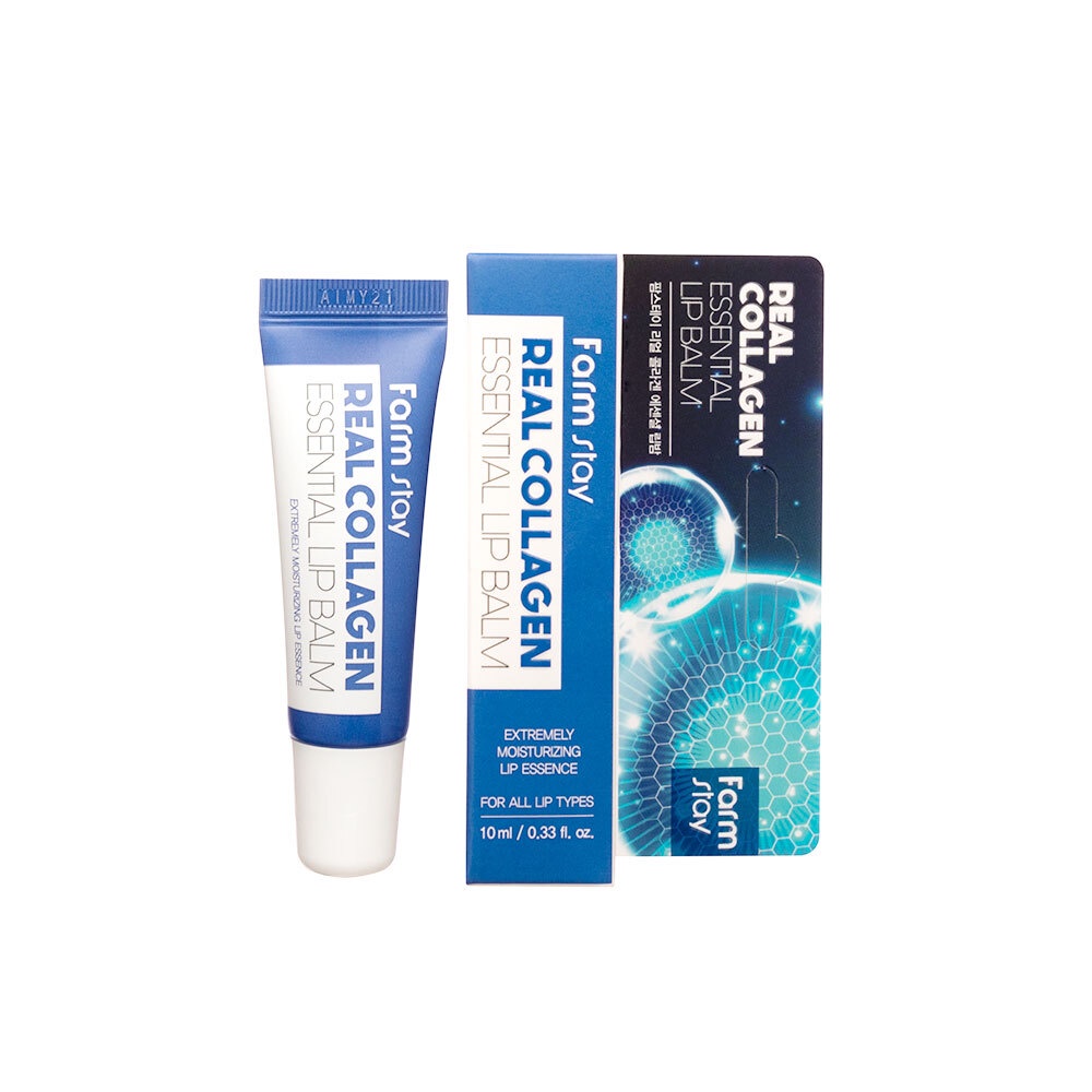 FARMSTAY REAL COLLAGEN ESSENTIAL LIP BALM 10ml ★Korea cosmetics ...