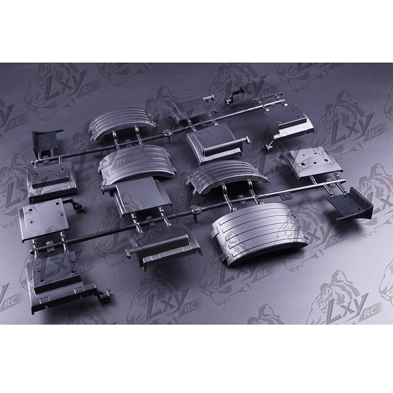 Plastic Biaxial Fender for 1/14 Tamiya RC Truck Trailer Tipper Scania ...