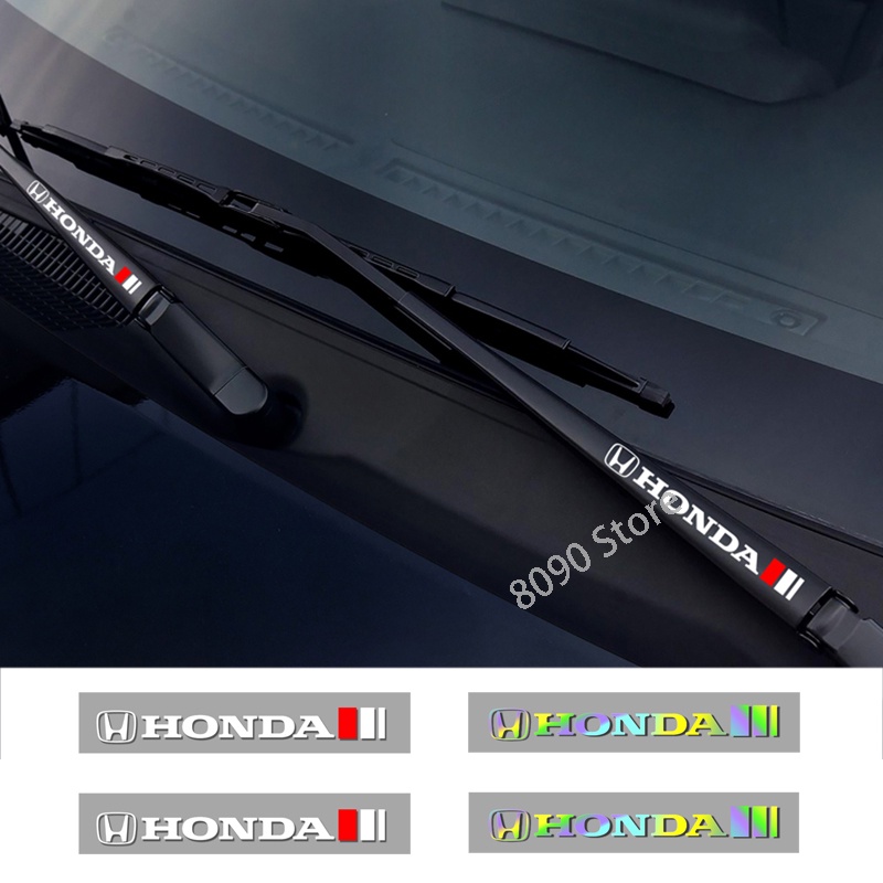 2pcs/set Modified PVC Car Wiper Waterproof Emblem Sticker Auto Wiper ...