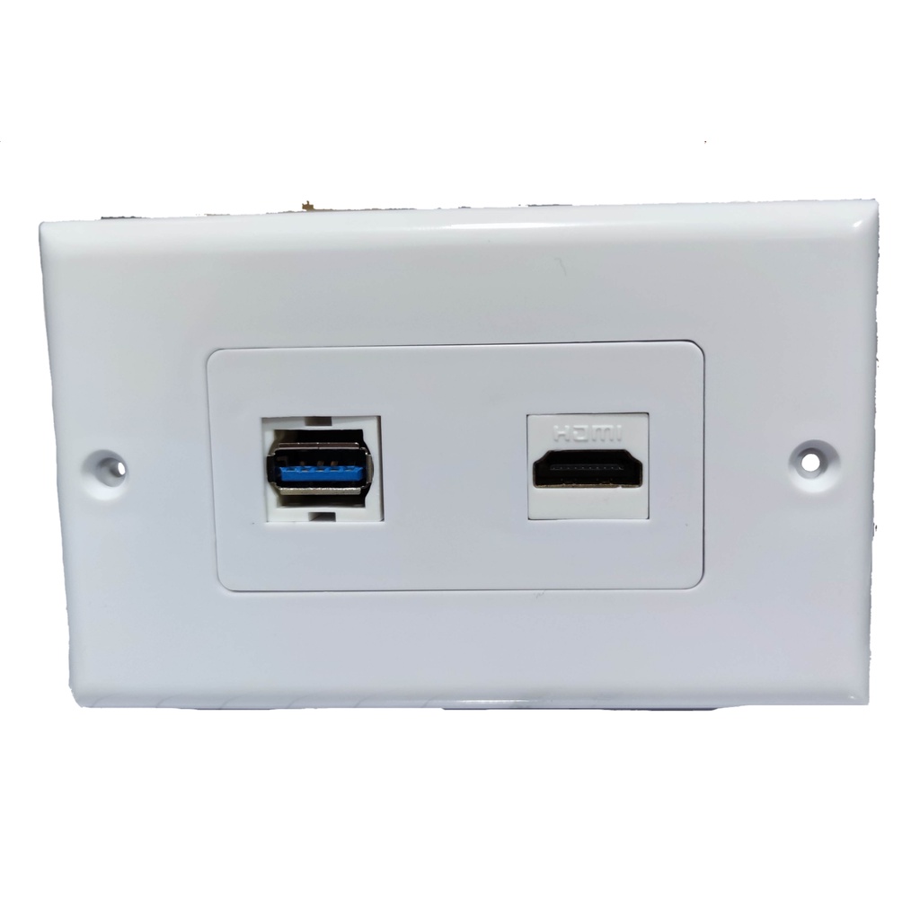 Grippes USB / HDMI Outlet Wall type Video Outlet USB 3.0 Outlet without ...
