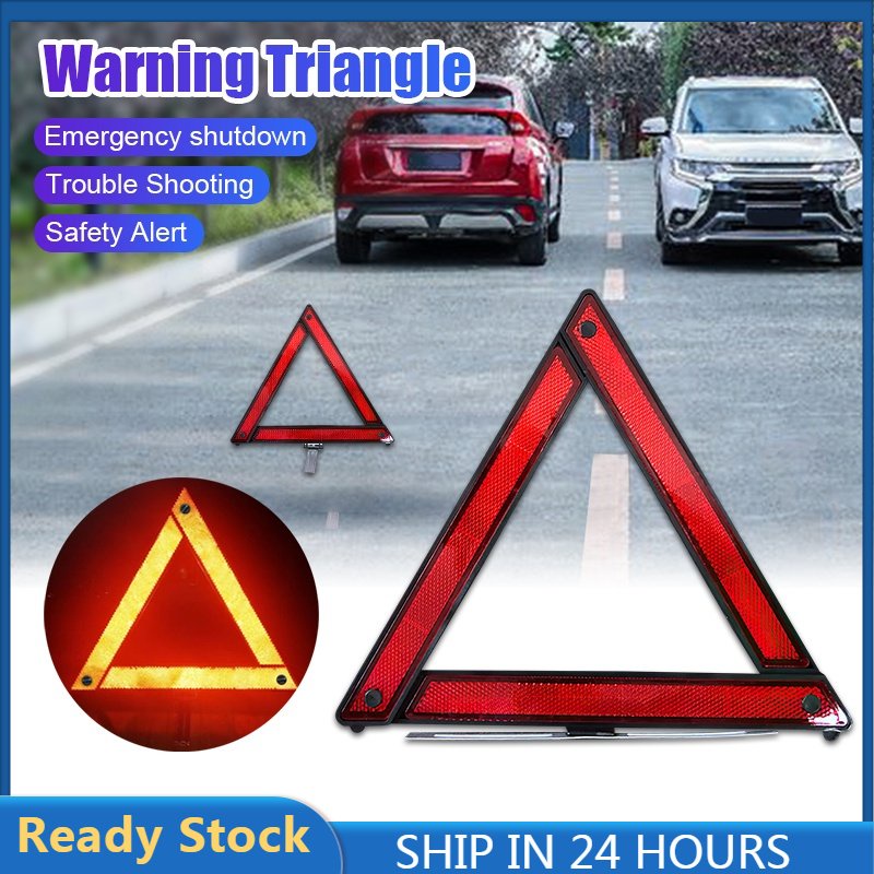 Car Warning Device Signage Reflective Triangle Car Safety Warning ...
