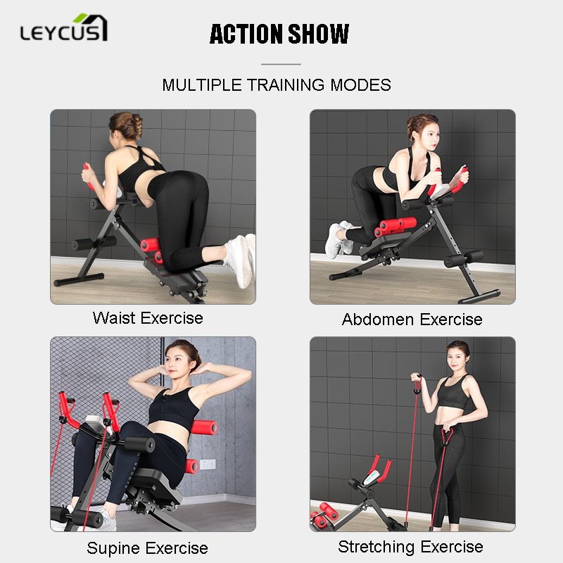 Leycus Abdominal Exercise Machine Abs Glider Folding Fitness Equipment ...