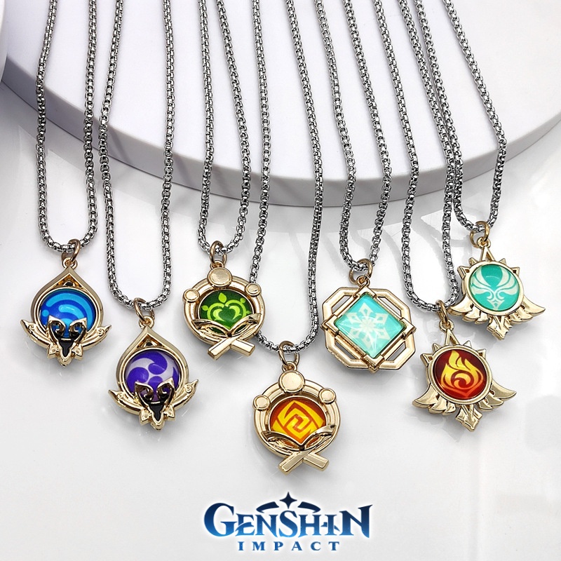 Game ''GENSHIN IMPACT''Vision Necklace Mondstadt/Liyue/lnazuma/Sumeru 7 ...