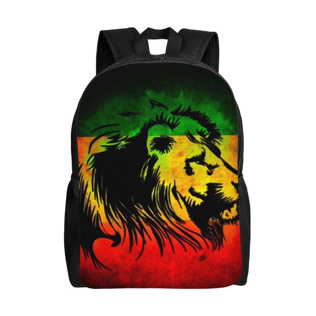 Reggae Rasta Lion Backpack Teenager School Bag Canvas Notebook Backpack ...