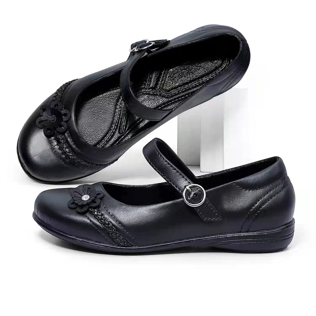 Shuta kids Shoes black shoes school shoes for girls ( Rubber-weighty ...