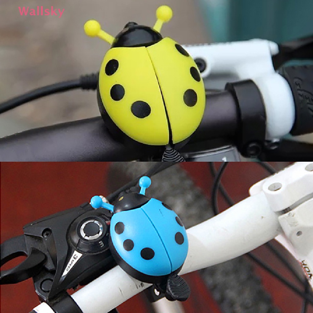 Wallsky> Bicycle Bell Cartoon Beetle Ladybug Riding Bell Cute Children Riding Horn well | Shopee ...
