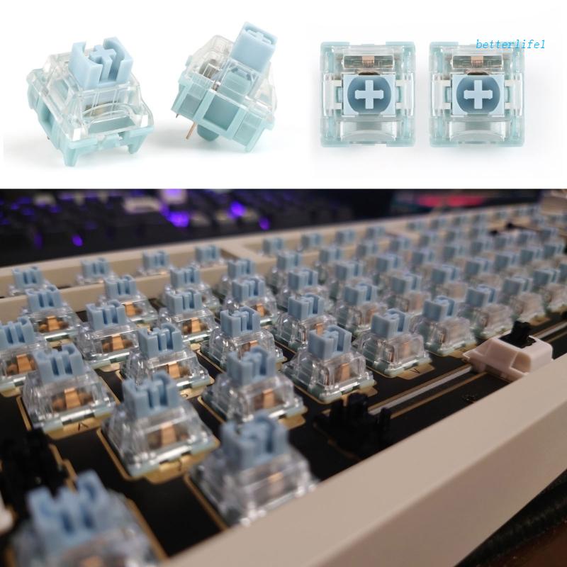 BTM Mechanical Gaming Keyboard Switch 10/4pcs Silent TTC Silent Bluish ...