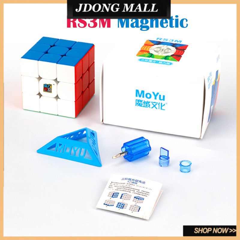 Moyu RS3M 2020 Magnetic 3x3x3 Speed Magic Cube MF RS3M Puzzle Cube ...