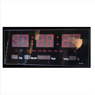 Denko Digital Wall Clock 220V with Month Day Year and Temperature ...